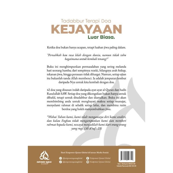Tadabbur Terapi Doa : Kejayaan Luar Biasa – IMAN Shoppe Bookstore