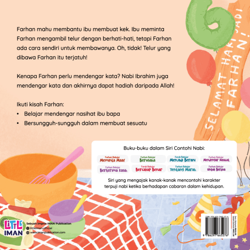Farhan Belajar Mendengar Nasihat Daripada Kisah Nabi Ibrahim A.S by Za – IMAN Shoppe Bookstore