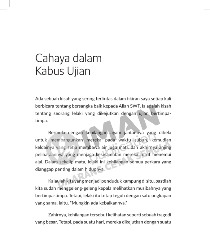 Husnuzon: Seni Bersangka Baik Dengan Tuhan Saat Berdepan Ujian & Kekec ...